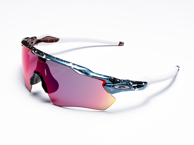Oakley Radar EV - Blue/Red Chrome Splatter - Prizm Road - EyeSport